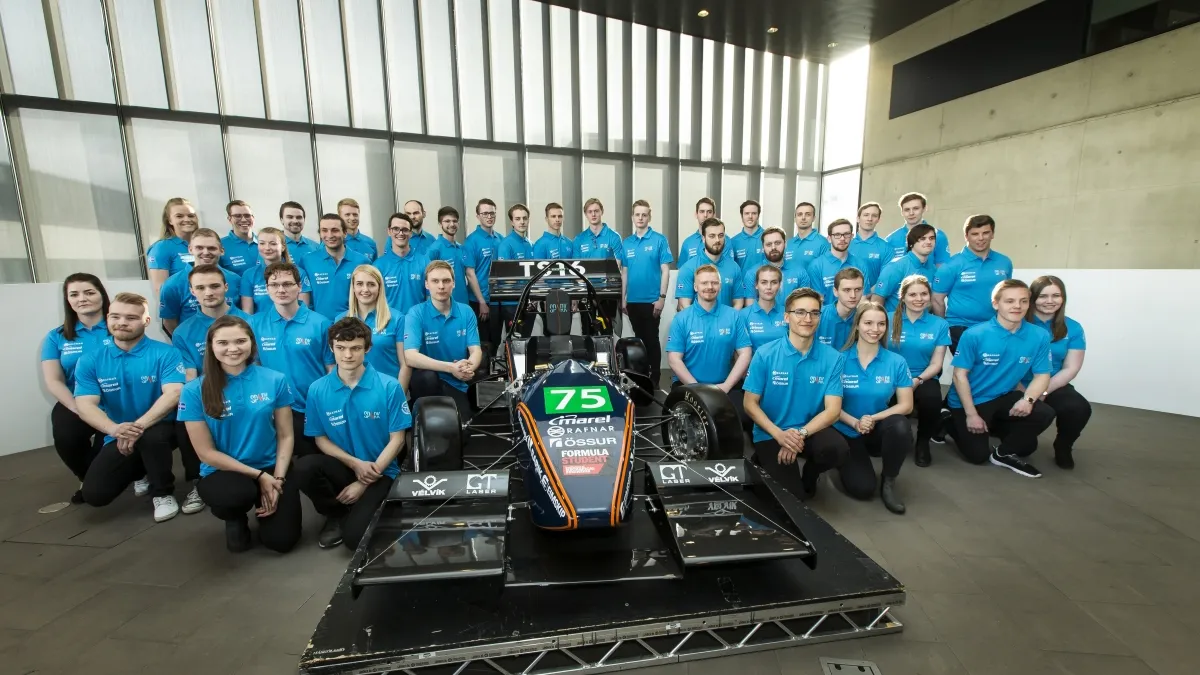 Race car TS16 unveiled at the University | University of Iceland